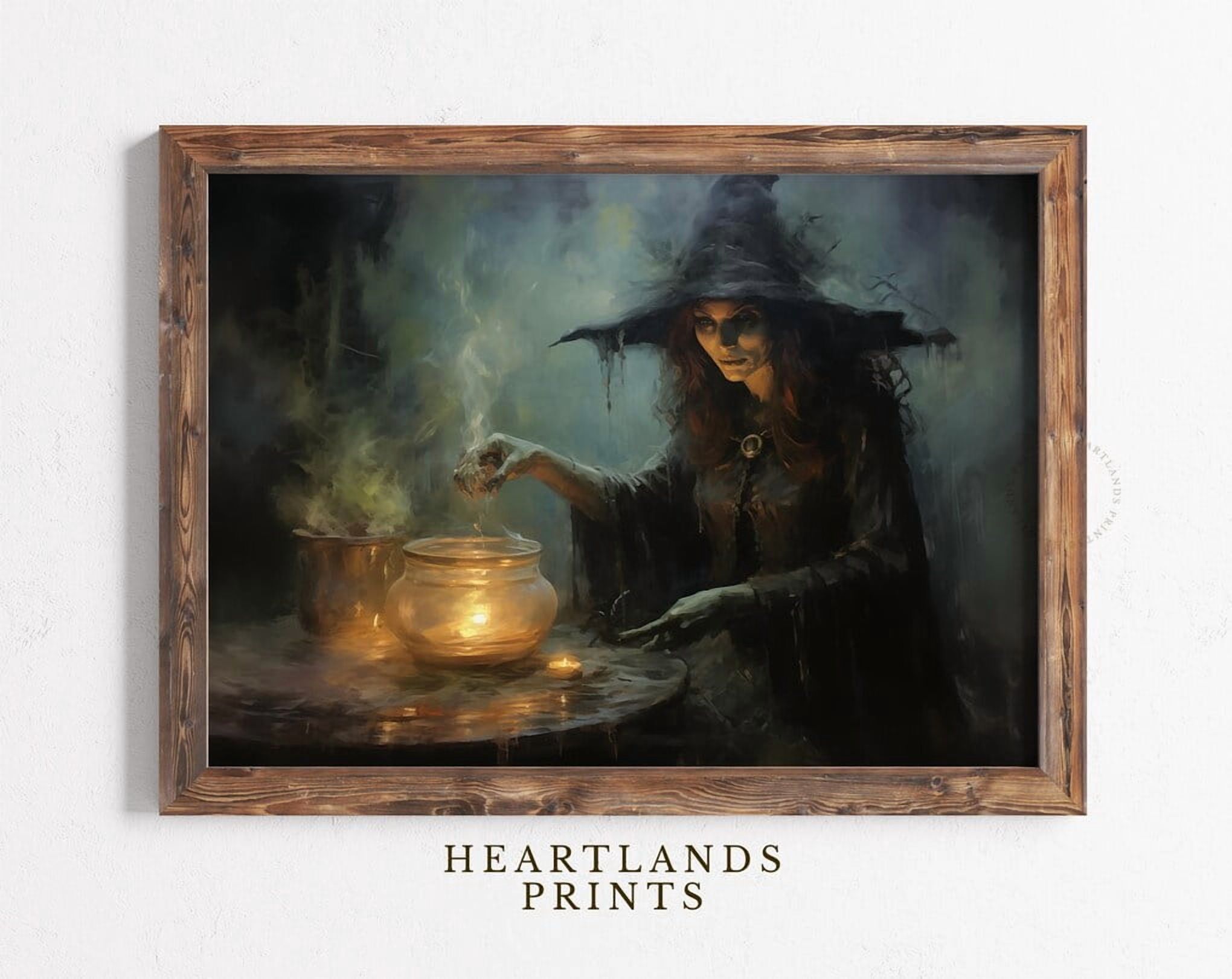 Kna Prints - 1 Pc Poster Printable Witch Artwork Cauldron Halloween ...