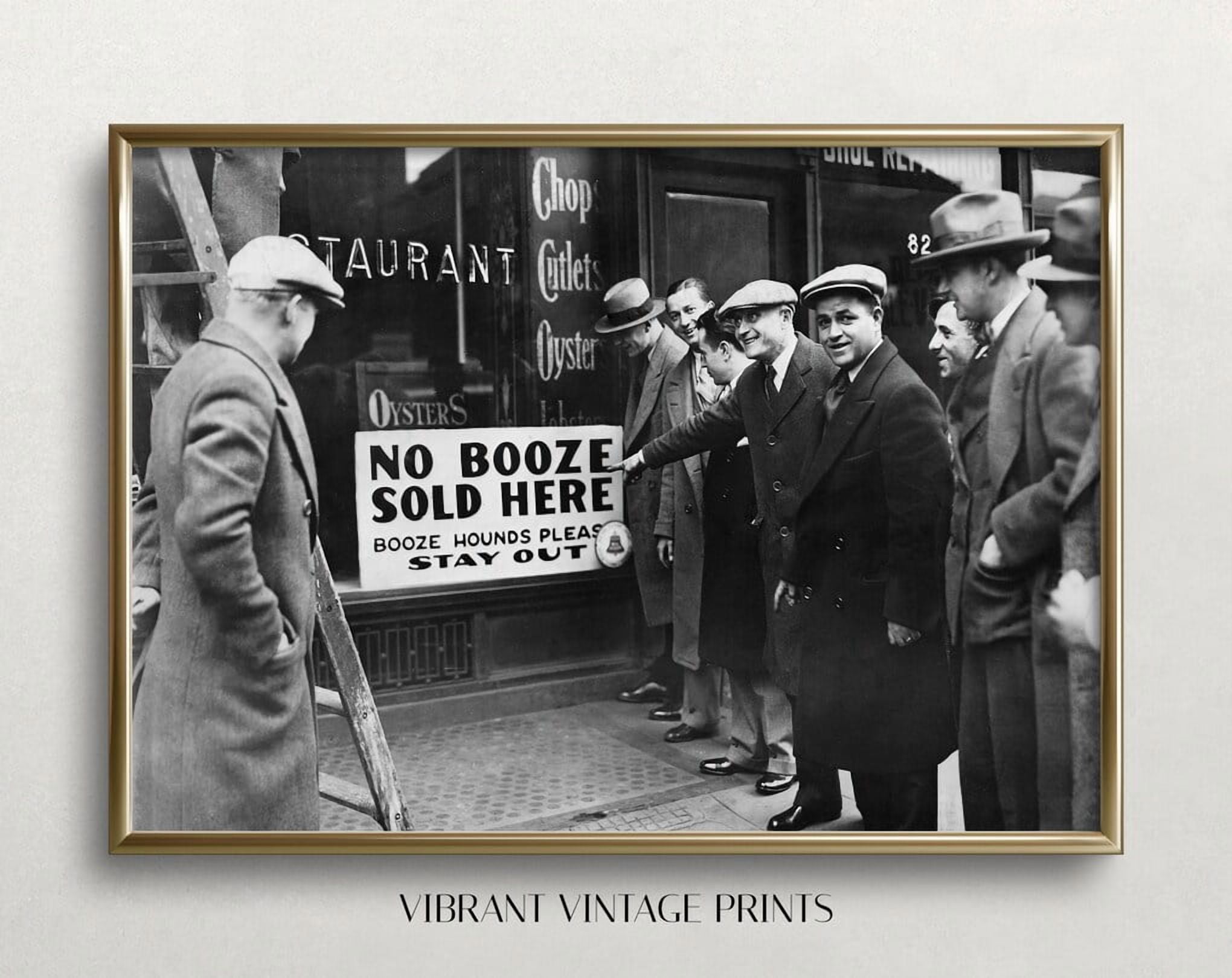 Kna Prints - 1 Pc Poster Prohibition Wall Art, Black And White Art, No ...