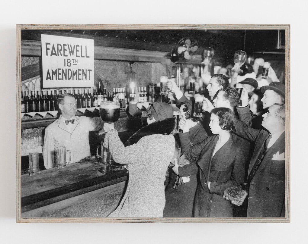 Kna Prints - 1 Pc Poster Prohibition Wall Art, Black And White Art ...