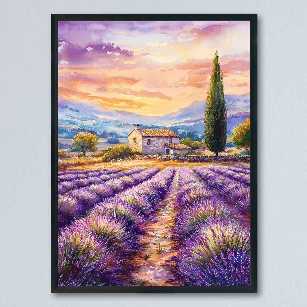 Kna Prints - 1 Pc Poster Provence Watercolor Poster Provence Travel ...