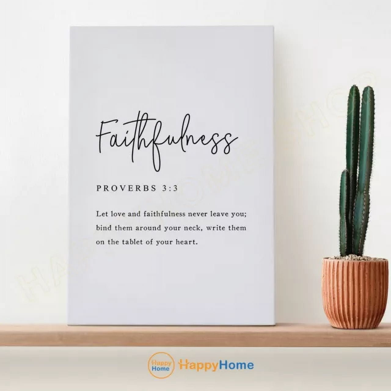Kna Prints - 1 Pc Poster Proverbs 3:3 Wall Art Faithfulness Bible Verse ...