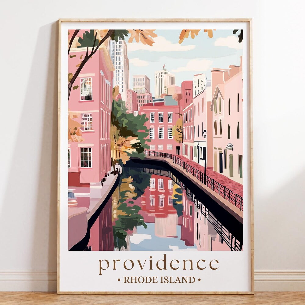 Kna Prints - 1 Pc Poster Providence Rhode Island Poster, Illustrated ...