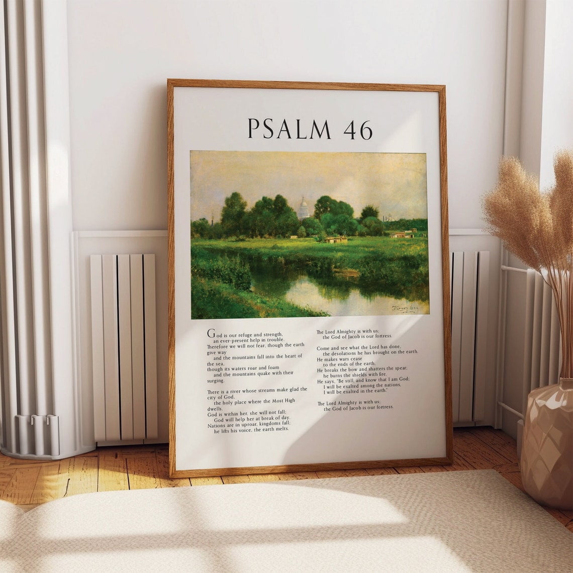 Kna Prints - 1 Pc Poster Psalm 46 Religious Quotes Wall Art Soulful ...