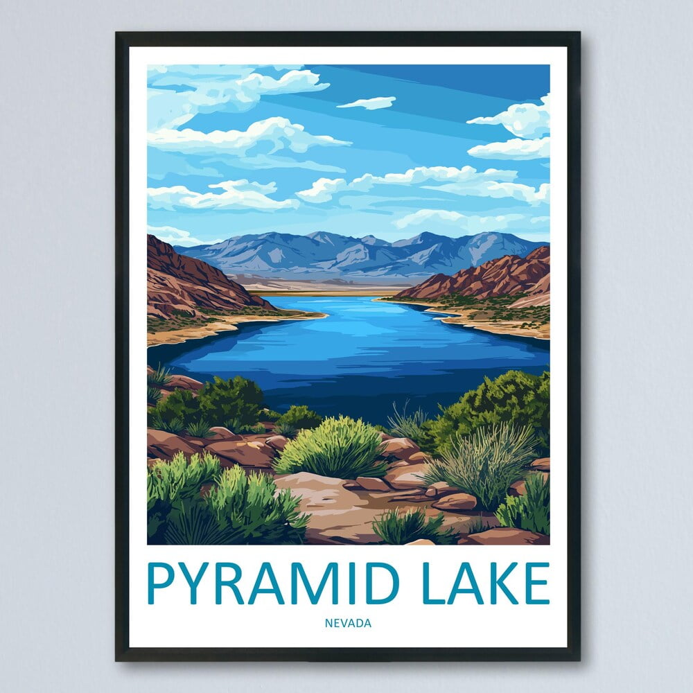 Kna Prints - 1 Pc Poster Pyramid Lake Travel Pyramid Lake Wall Decor ...