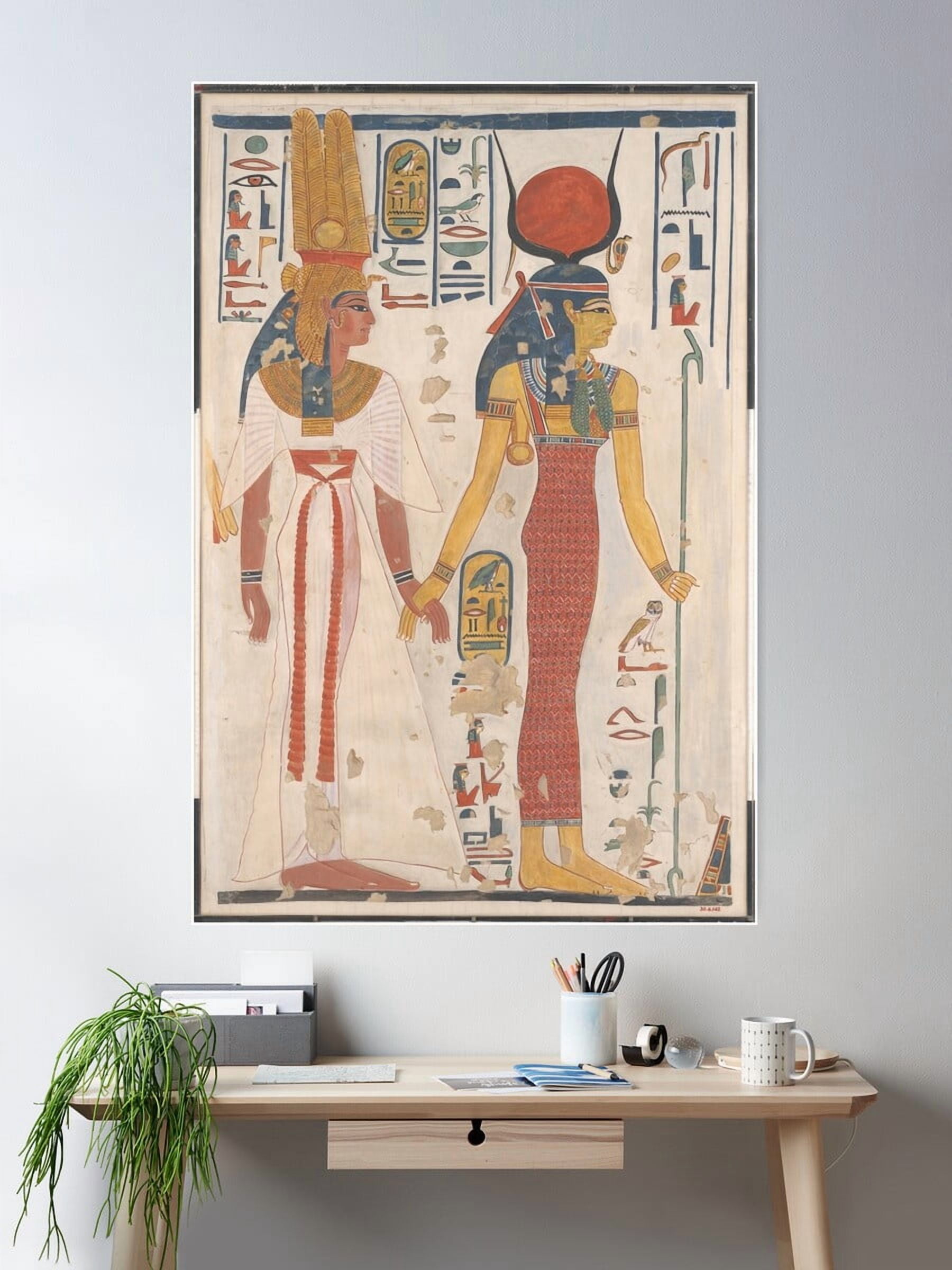 Kna Prints - 1 Pc Poster Queen Nefertari Being Led By Isis ( Ancient ...
