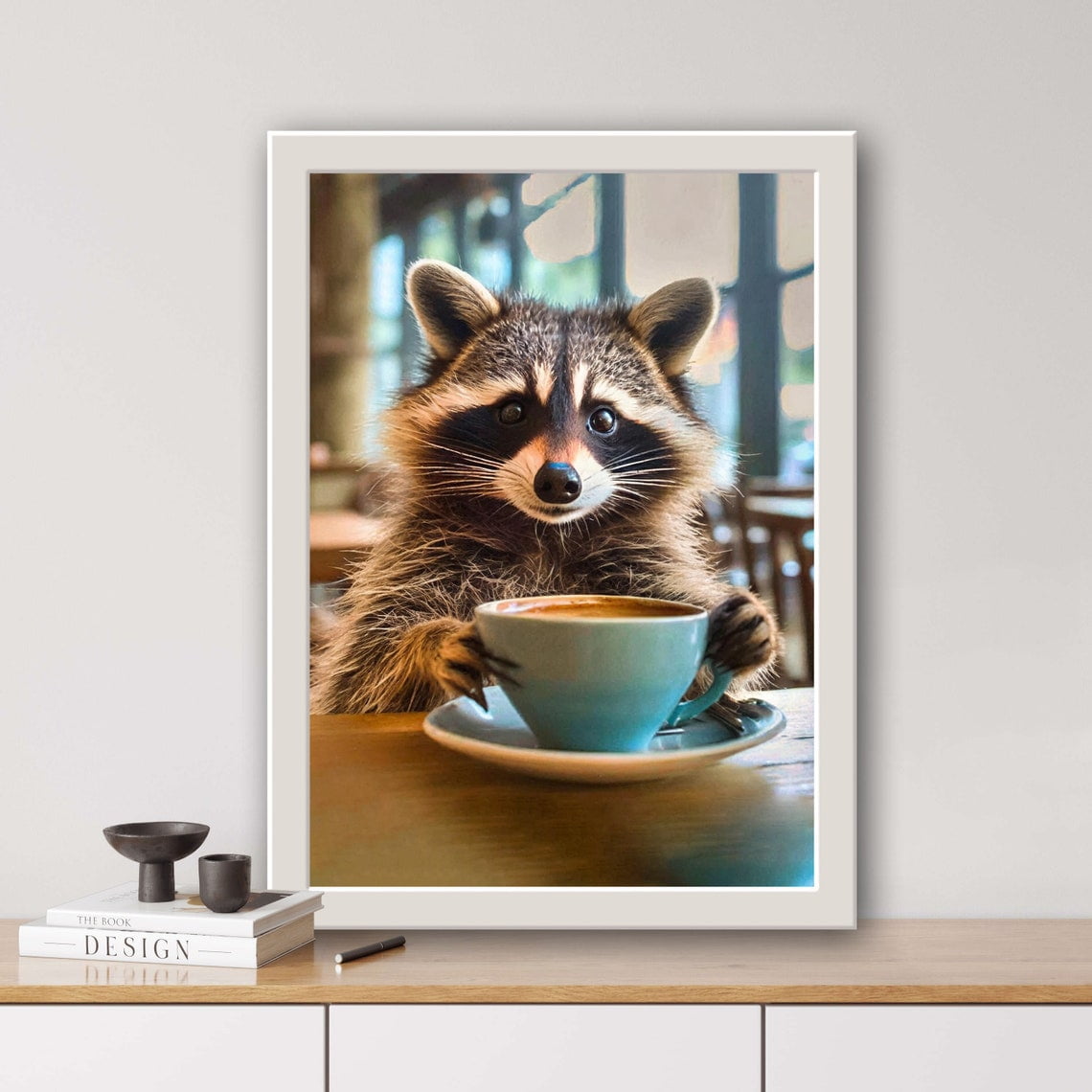 Kna Prints - 1 Pc Poster Raccoon, Ai Generated, Kitchen, Dining Room ...