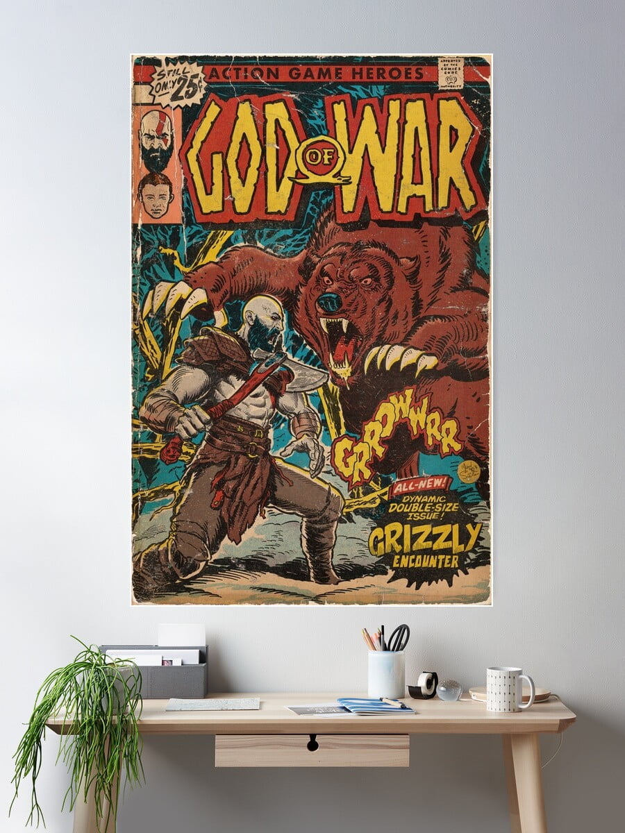 Kna Prints - 1 Pc Poster Ragnarã£Â¶K Bear Fight Comic Book Cover Fan ...