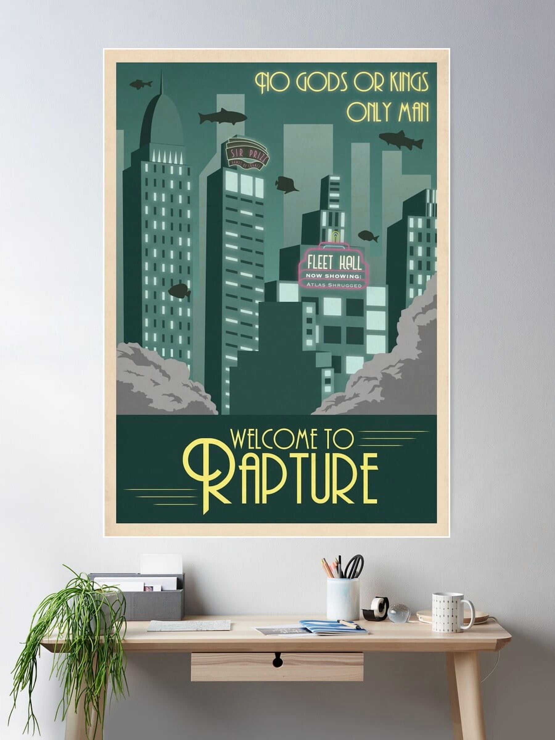 Kna Prints - 1 Pc Poster Rapture Bioshock, UNFRAMED-24x36 - Walmart.com