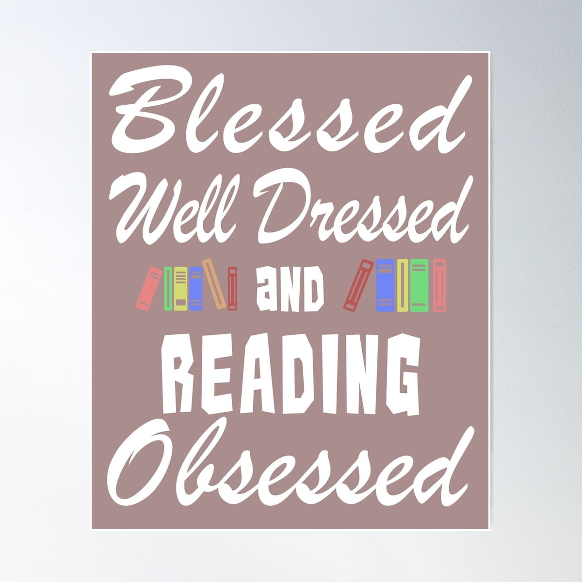 Kna Prints - 1 Pc Poster Reading Book Reader Birthday Blessed Dressed ...