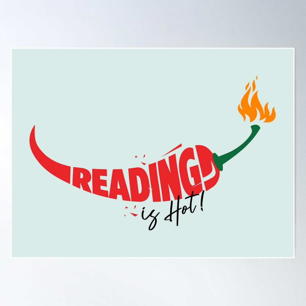 Kna Prints - 1 Pc Poster Reading Is Hot, UNFRAMED-12x18 - Walmart.com