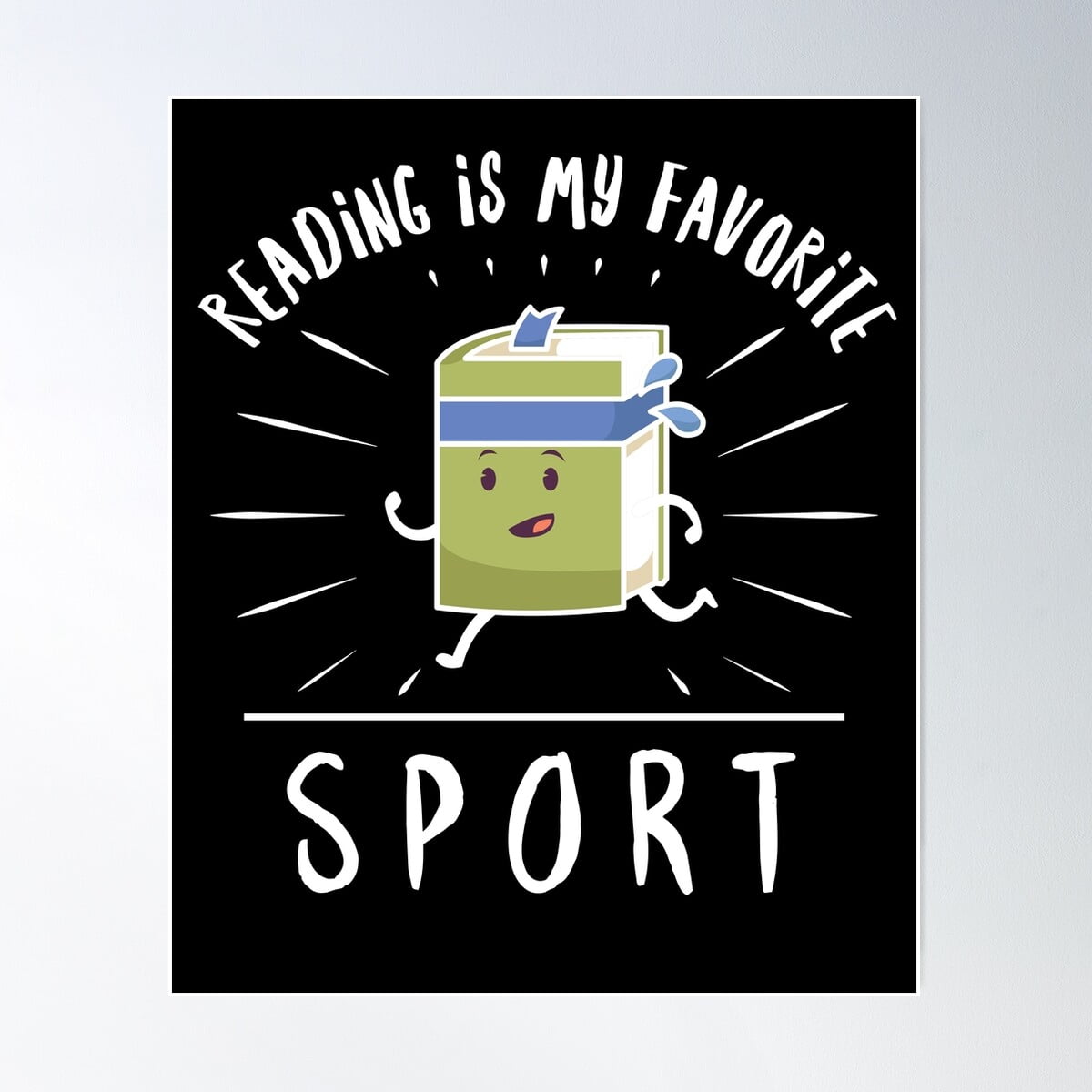 Kna Prints - 1 Pc Poster Reading Is My Favorite Sport Reading Gifts ...