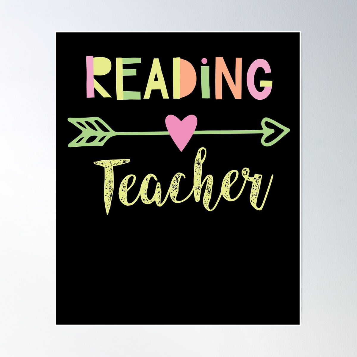 Kna Prints - 1 Pc Poster Reading Teacher Gift Idea, UNFRAMED-8x12 ...