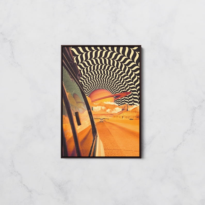 Kna Prints - 1 Pc Poster Real Road Trip And Psychedelic Optical ...