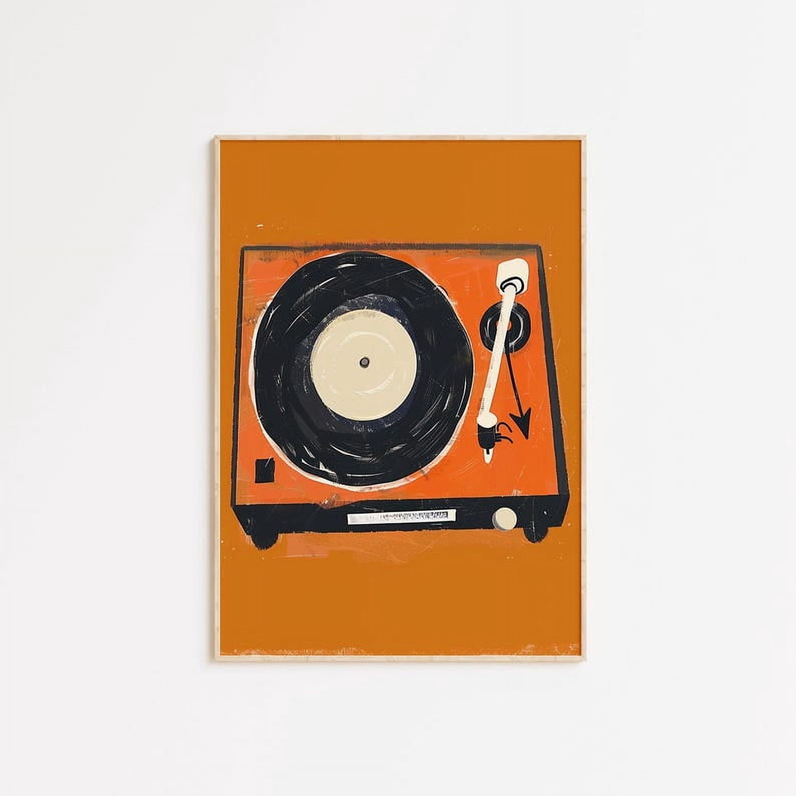 Kna Prints - 1 Pc Poster Record Player Wall Art Print Retro Vinyl ...