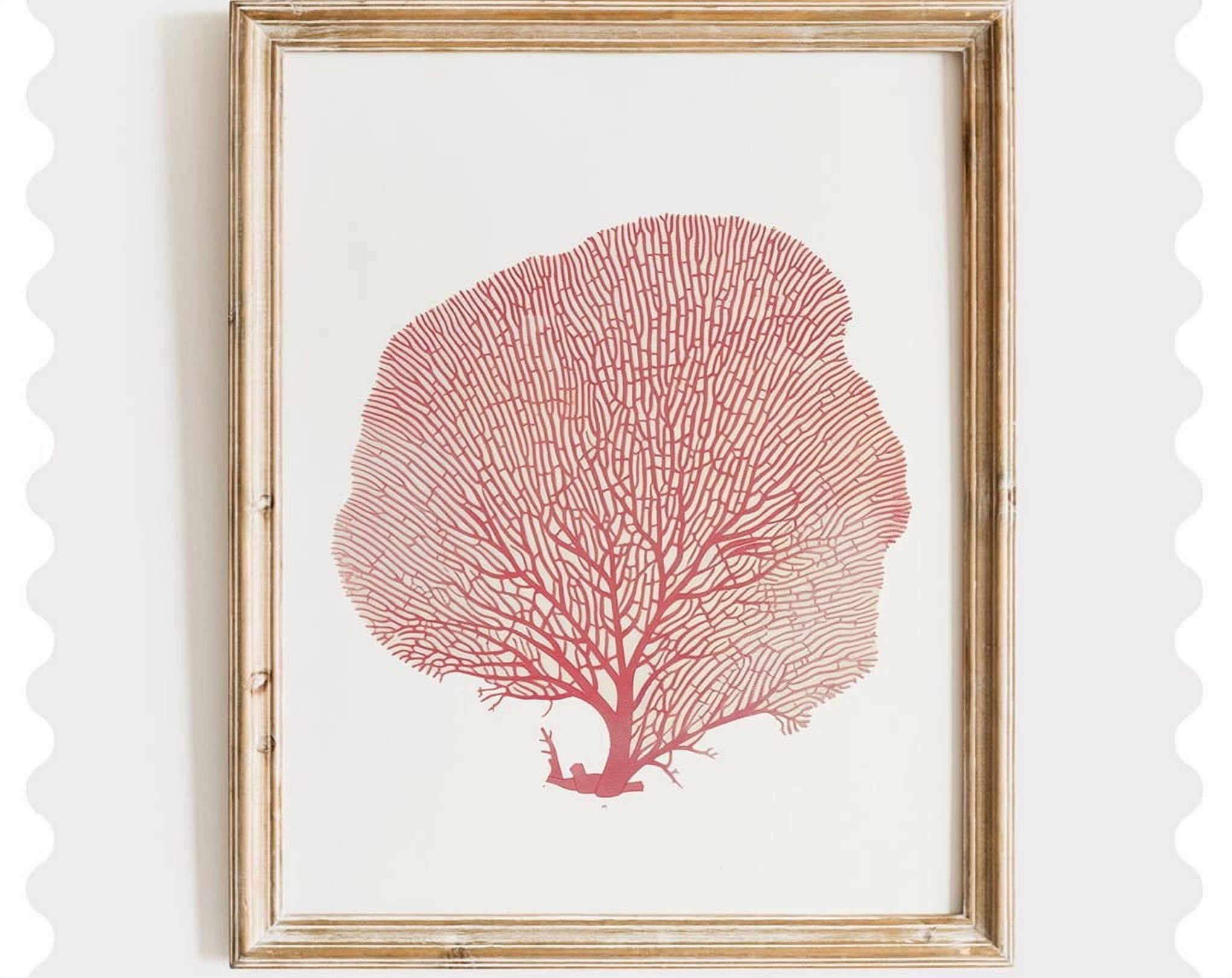 Kna Prints - 1 Pc Poster Red Coral Printcoastal Granddaughter Wall Art ...