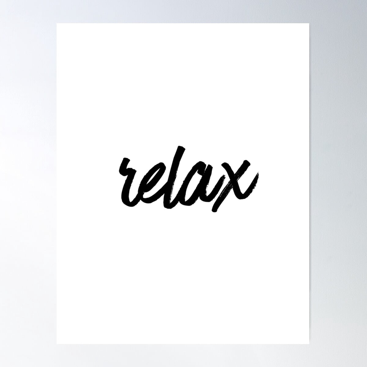Kna Prints - 1 Pc Poster Relax Bathroom, Bedroom, Yoga, Spa Typographic ...