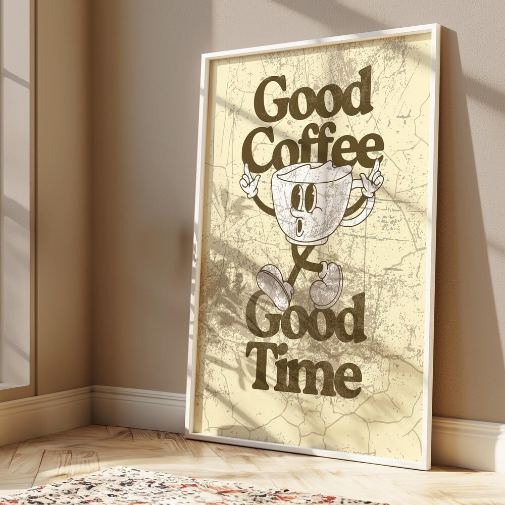 Kna Prints - 1 Pc Poster Retro Coffee Poster Vintage 90S Aesthetic ...