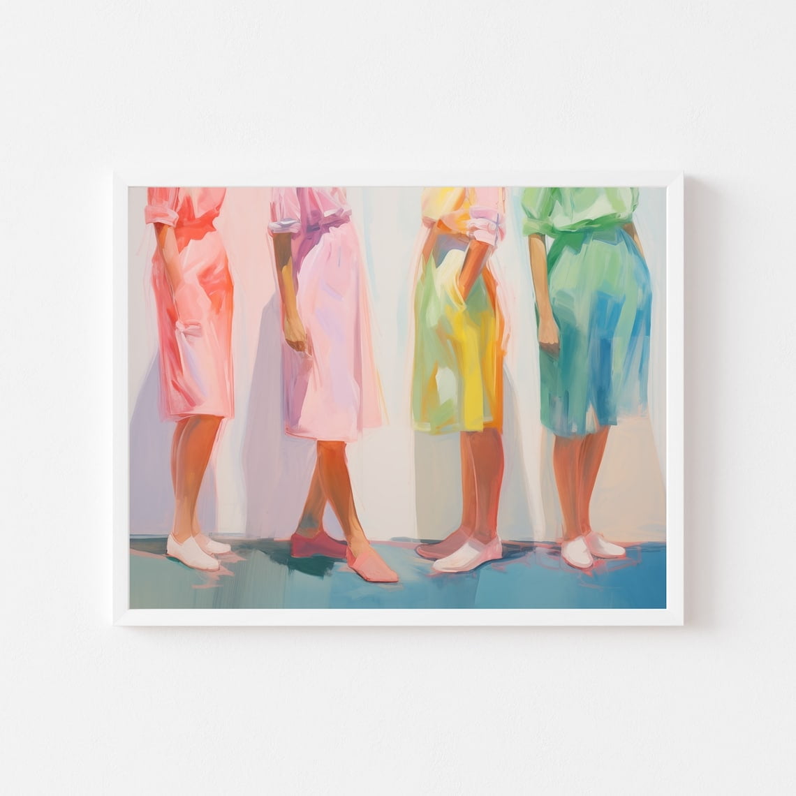 Kna Prints - 1 Pc Poster Retro Colorful Fashion Painting Women Pastel ...