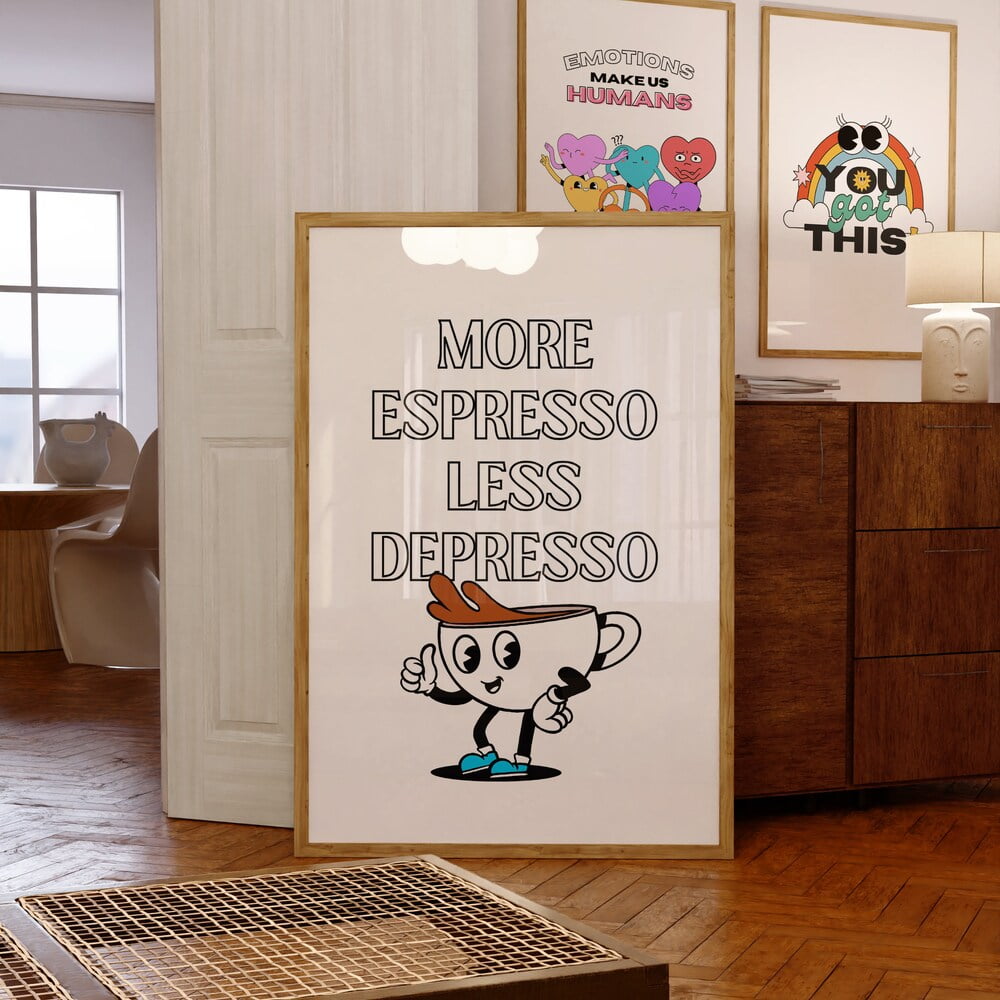 Kna Prints - 1 Pc Poster Retro Groovy Print Vintage Retro Wall Art 70S ...