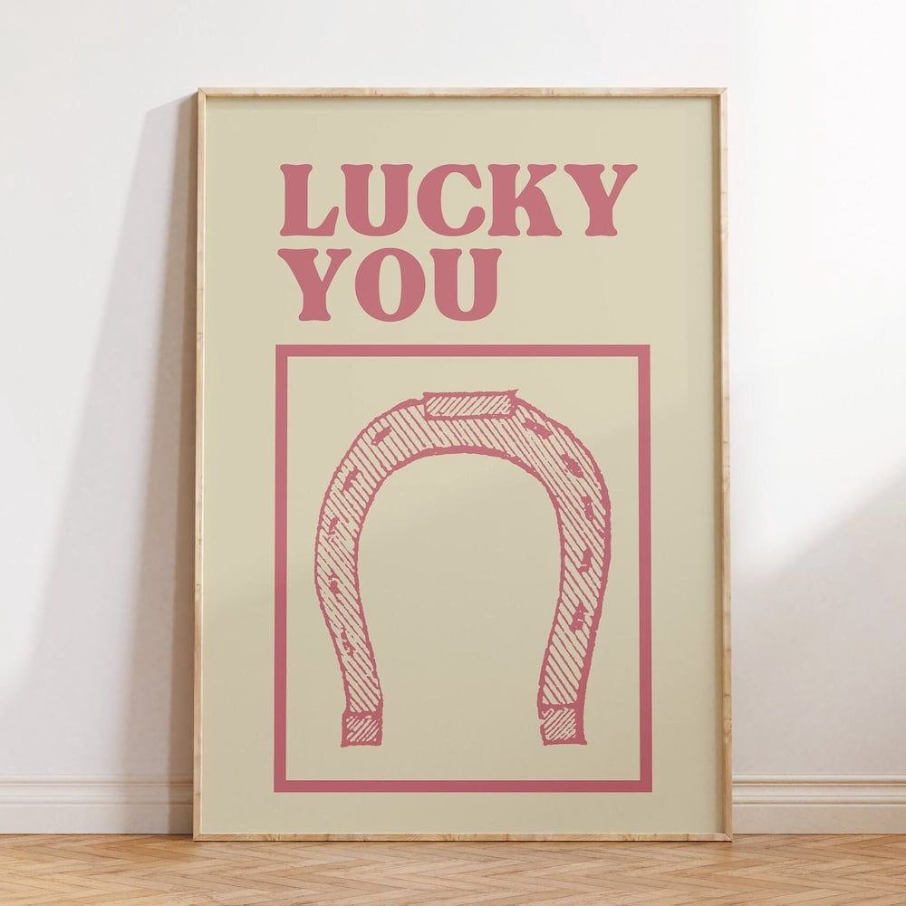 Kna Prints - 1 Pc Poster Retro Horseshoe Print Trendy Western Wall Art ...