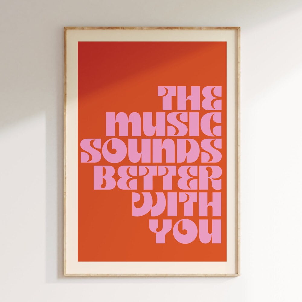 Kna Prints - 1 Pc Poster Retro Music Wall Art, Groovy Poster, Funky ...