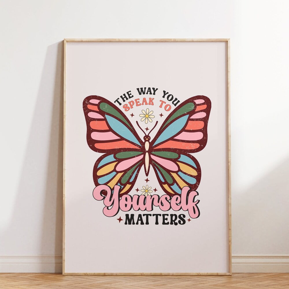 Kna Prints - 1 Pc Poster Retro Quote Wall Art, Inspirational Print ...