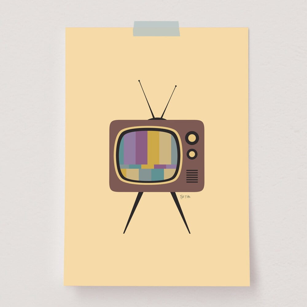 Kna Prints - 1 Pc Poster Retro Tv , 80S Poster, 70S Retro Wall Art ...