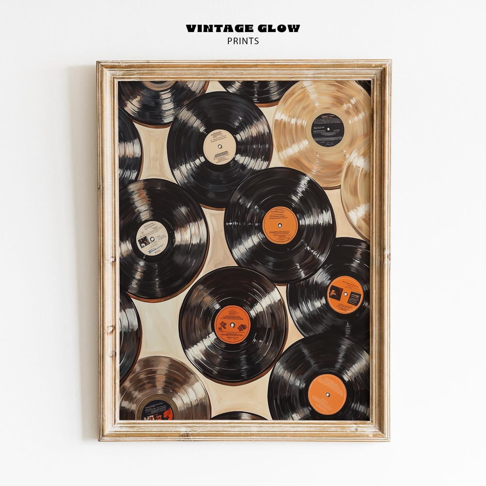 Kna Prints - 1 Pc Poster Retro Vinyl Record Wall Art Print | Eclectic ...