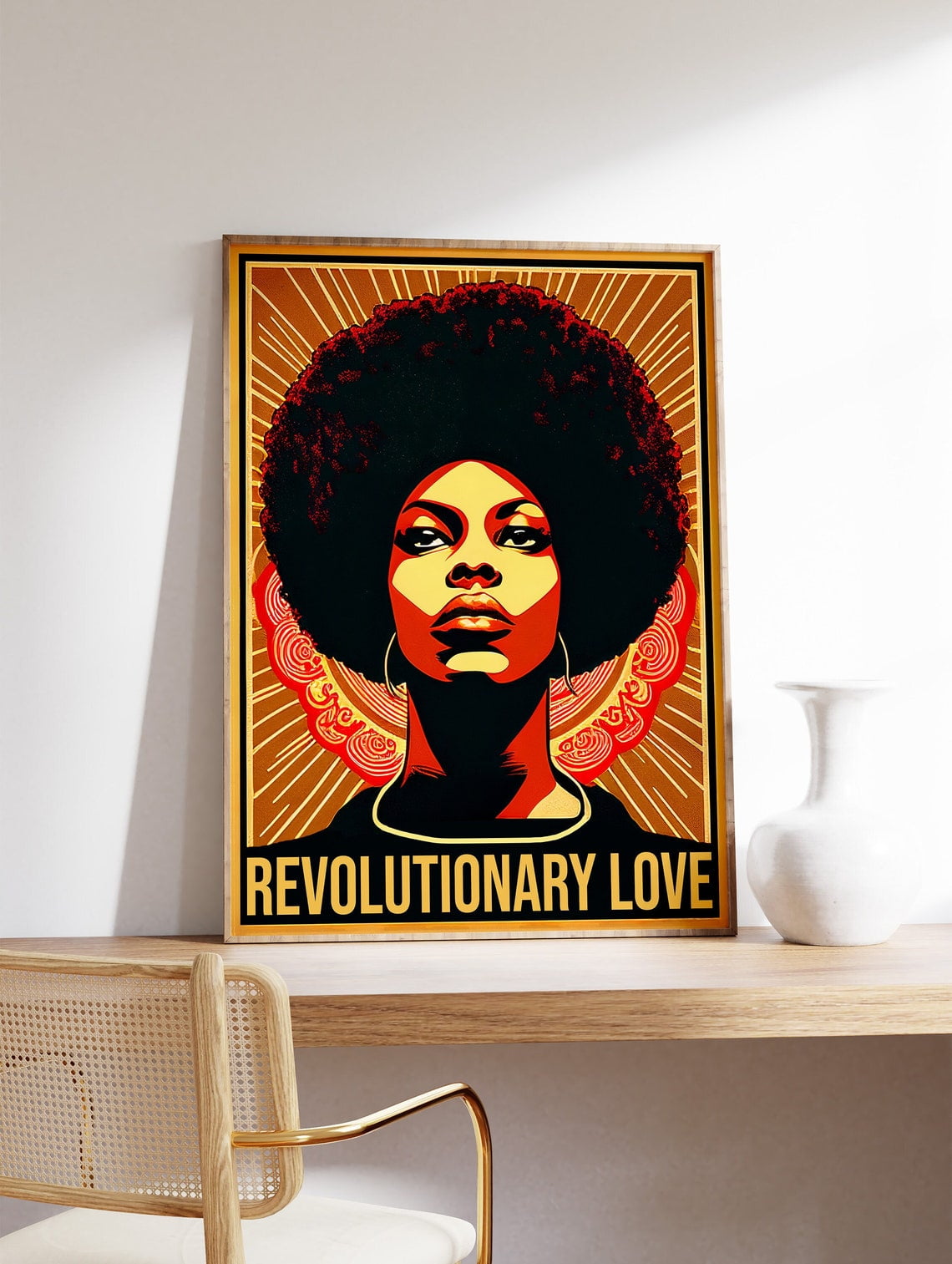 Kna Prints - 1 Pc Poster Revolutionary Love , Black Art Print, Power ...