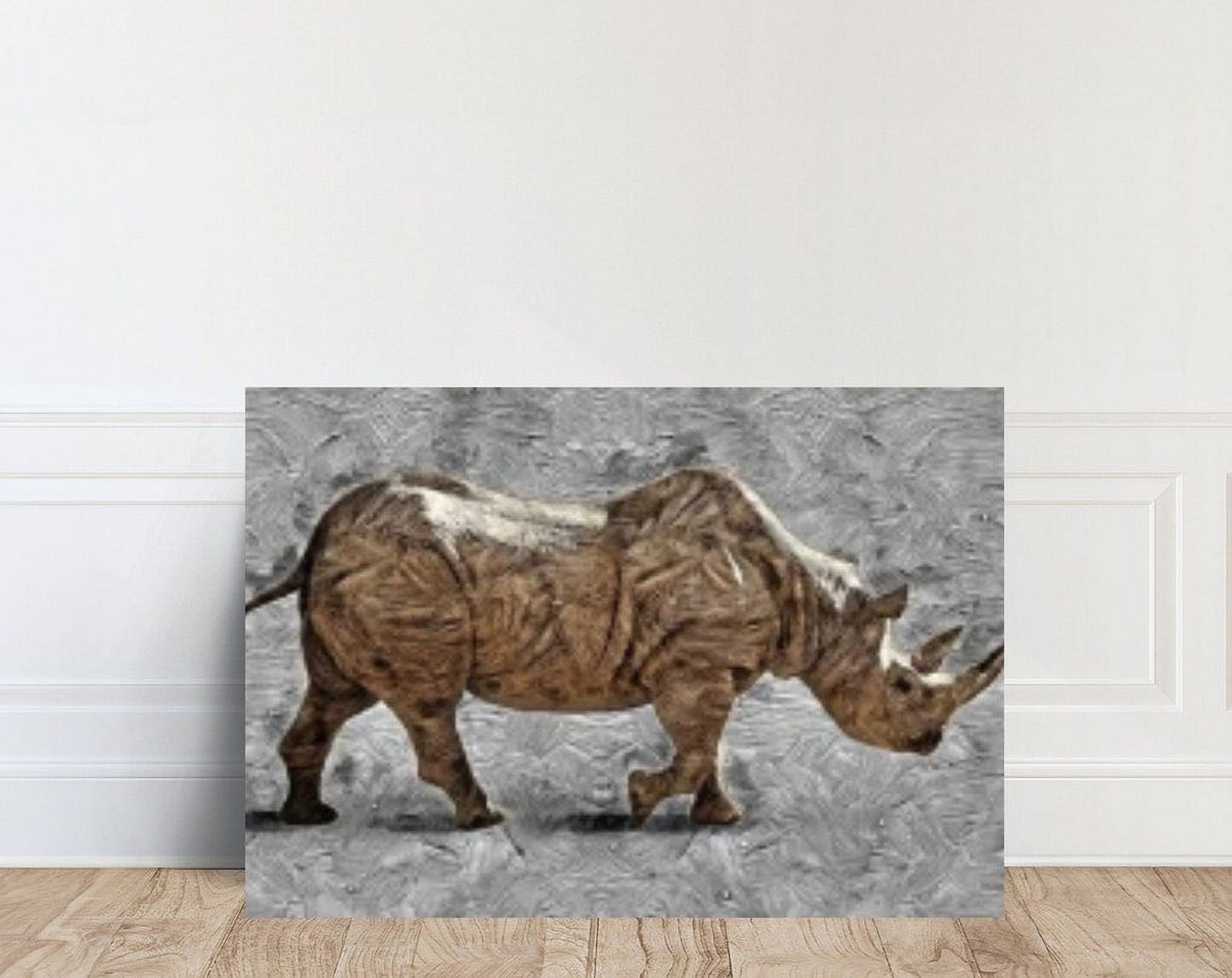 Kna Prints - 1 Pc Poster Rhino Print On , Print , Home Decor, Rhino ...