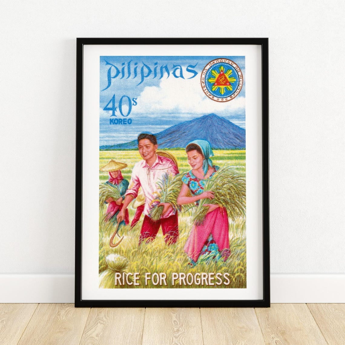 Kna Prints - 1 Pc Poster Rice Farming Vintage Filipino Art Postage ...