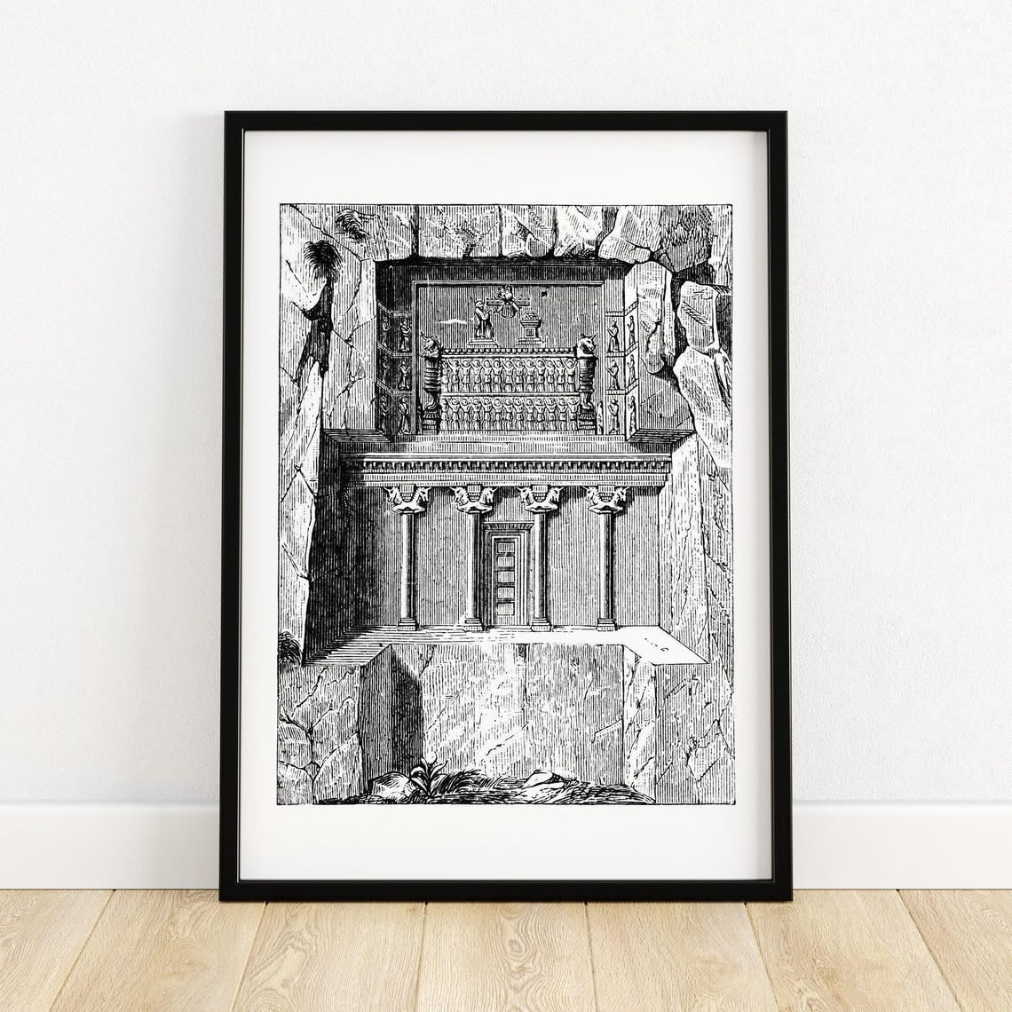 Kna Prints - 1 Pc Poster Rock-Cut Tomb Of Darius Architectural ...