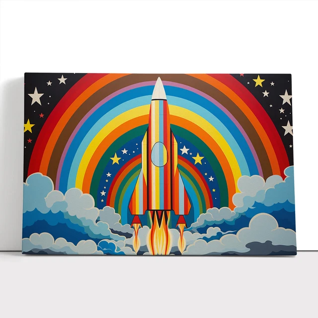 Kna Prints - 1 Pc Poster Rocket Op Art No.3 Wall Art Poster Home Decor ...