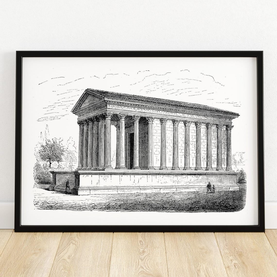Kna Prints - 1 Pc Poster Roman-Corinthian Temple, Nimes Architectural ...