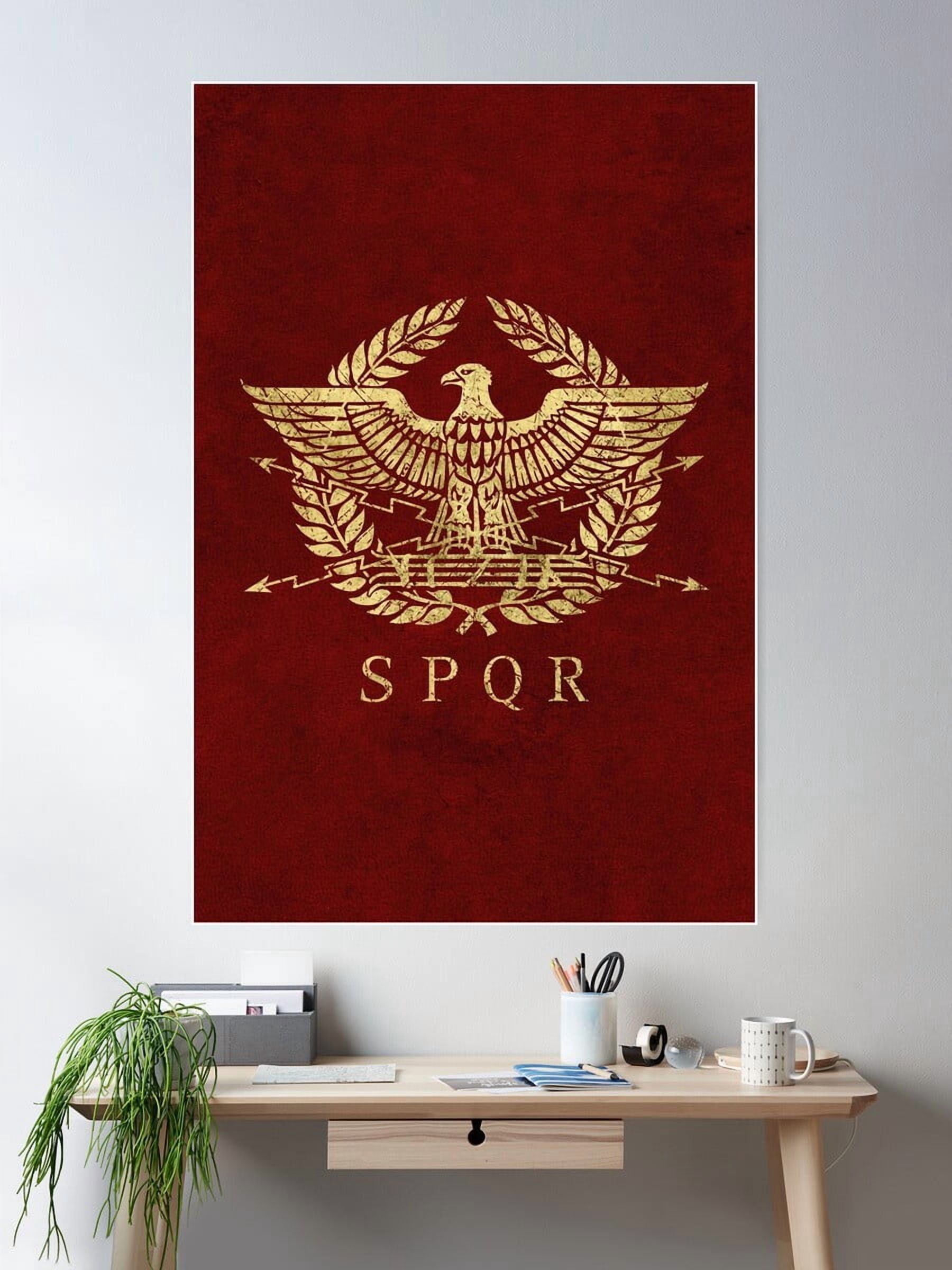 Kna Prints - 1 Pc Poster Roman Empire Emblem Vintage Gold, UNFRAMED ...