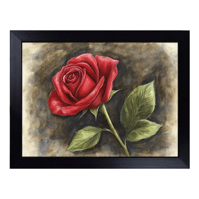Kna Prints - 1 Pc Poster Rose Design Flower, UNFRAMED-12x18 - Walmart.com