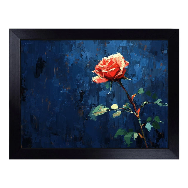 Kna Prints - 1 Pc Poster Rose Flower Illustrated, UNFRAMED-12x18 ...