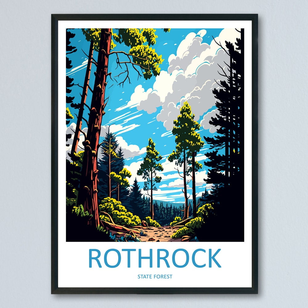 Kna Prints - 1 Pc Poster Rothrock State Forest Travel Wall Art Rothrock ...