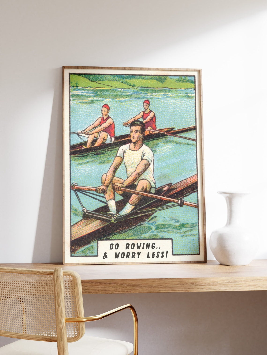 Kna Prints - 1 Pc Poster Rowing , Rowing Art Print, Sports Art, Sport Print, Outdoor Hobbies ...