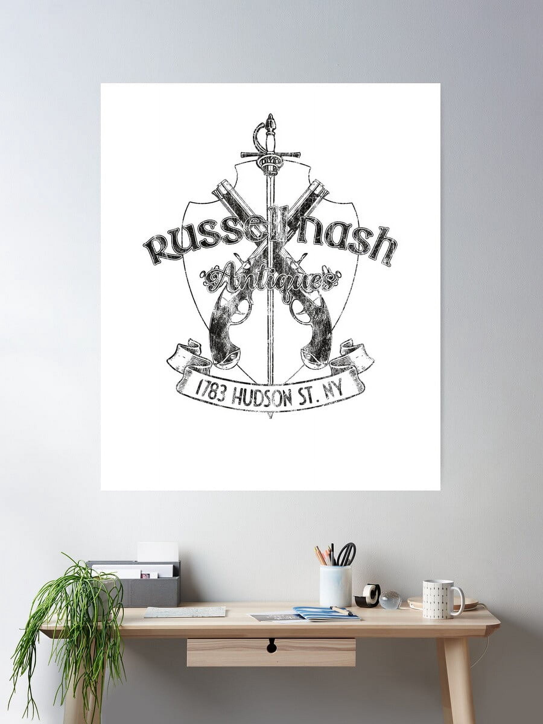 Kna Prints - 1 Pc Poster Russell Nash Antiques Black And White With A ...