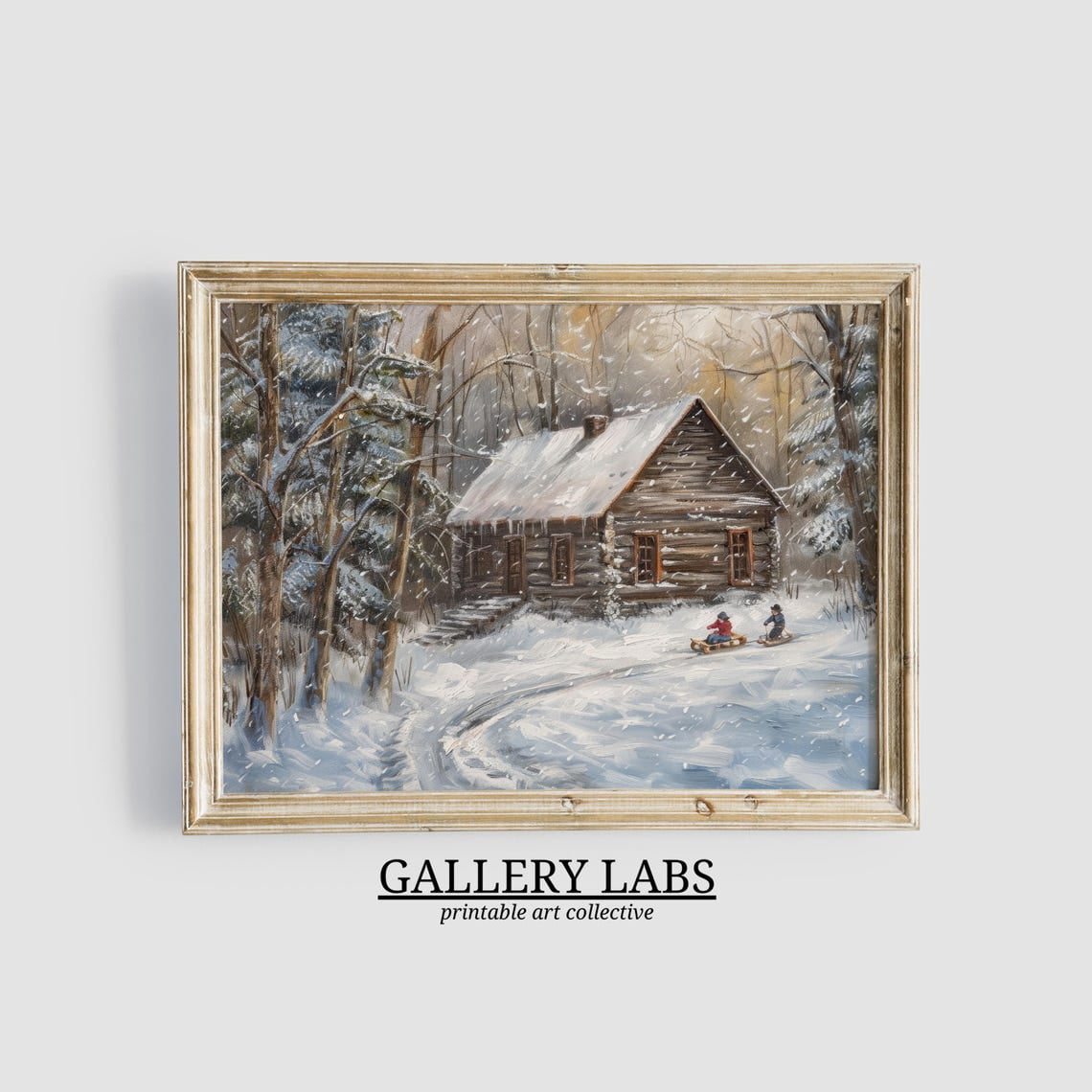Kna Prints - 1 Pc Poster Rustic Winter Cabin €¢ Seasonal Decor€¢ Wall ...