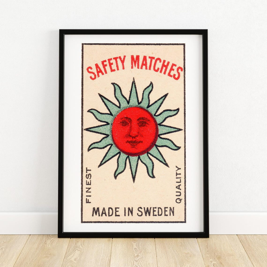 Kna Prints - 1 Pc Poster S Face Matchbox Art Print Scandinavian Graphic ...