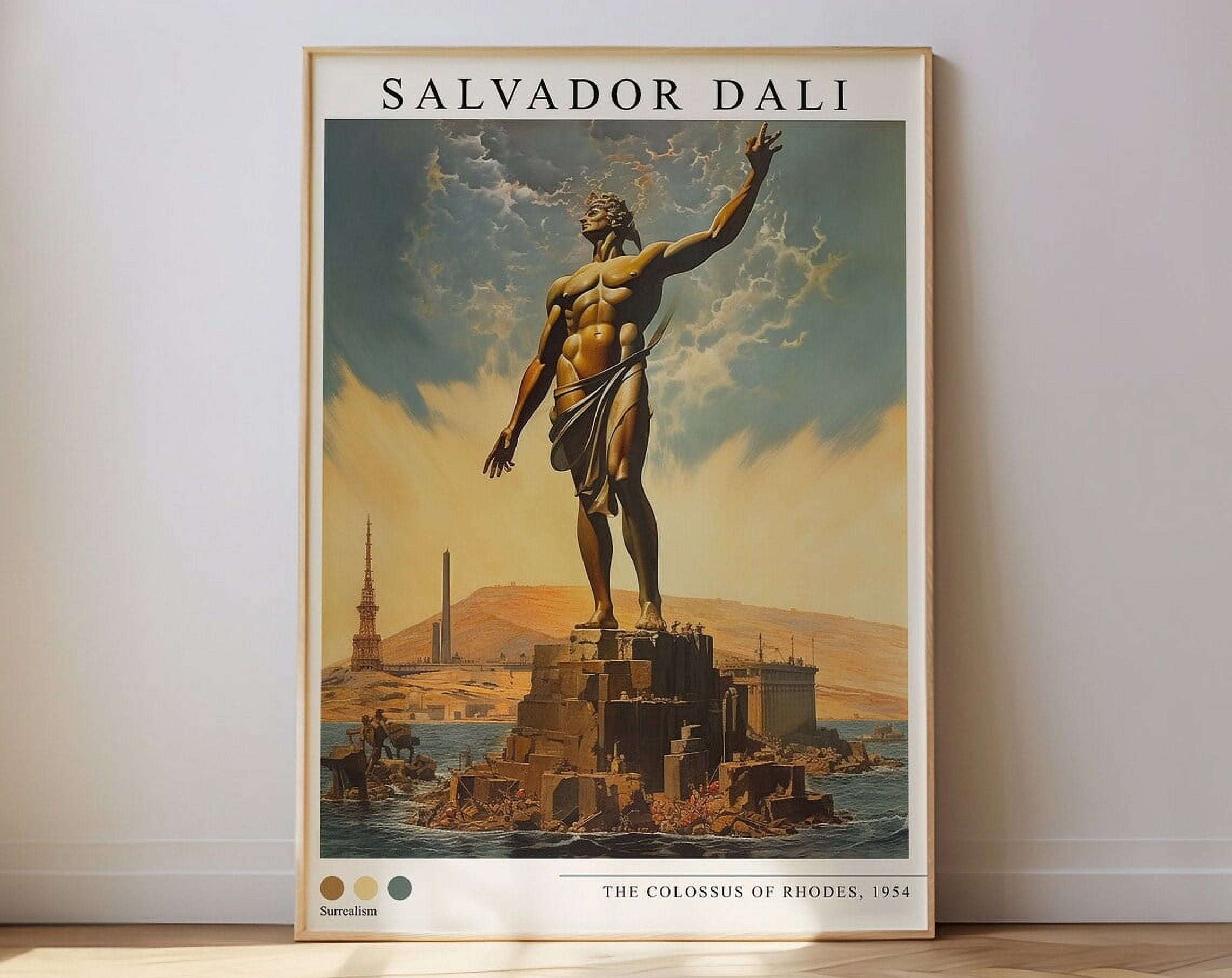 Kna Prints - 1 Pc Poster Salvador Dali, The Colossus Of Rhodes ...