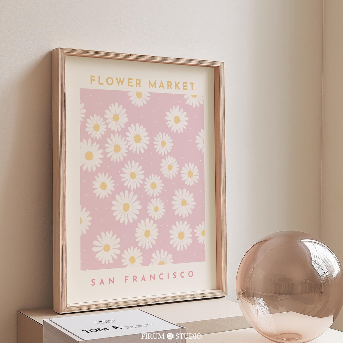 Kna Prints - 1 Pc Poster San Francisco Flower Market Pastel Pinkable ...