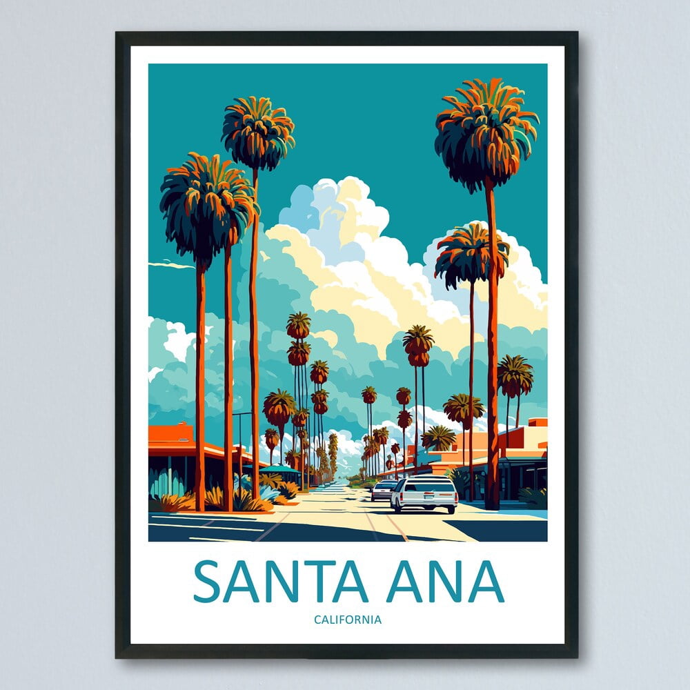 Kna Prints - 1 Pc Poster Santa Ana Travel Wall Art Santa Ana Wall ...