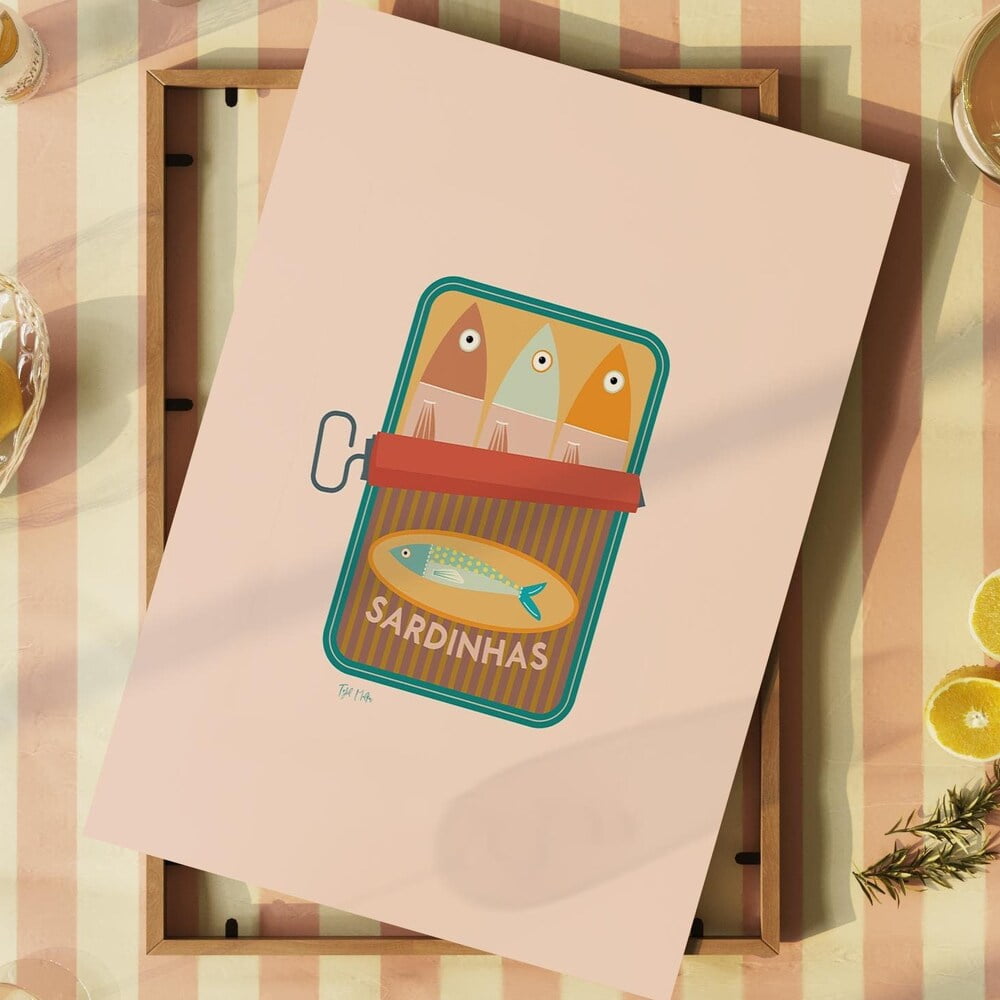 Kna Prints - 1 Pc Poster Sardines Poster, Canned Fish Wall Art, Tinned ...