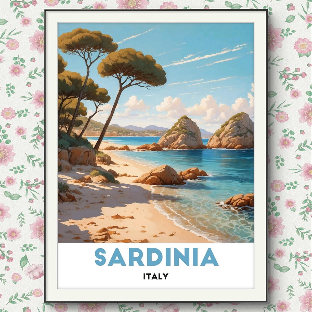 Kna Prints - 1 Pc Poster Sardinia Poster - Escape To Sardinia’S Coastal ...