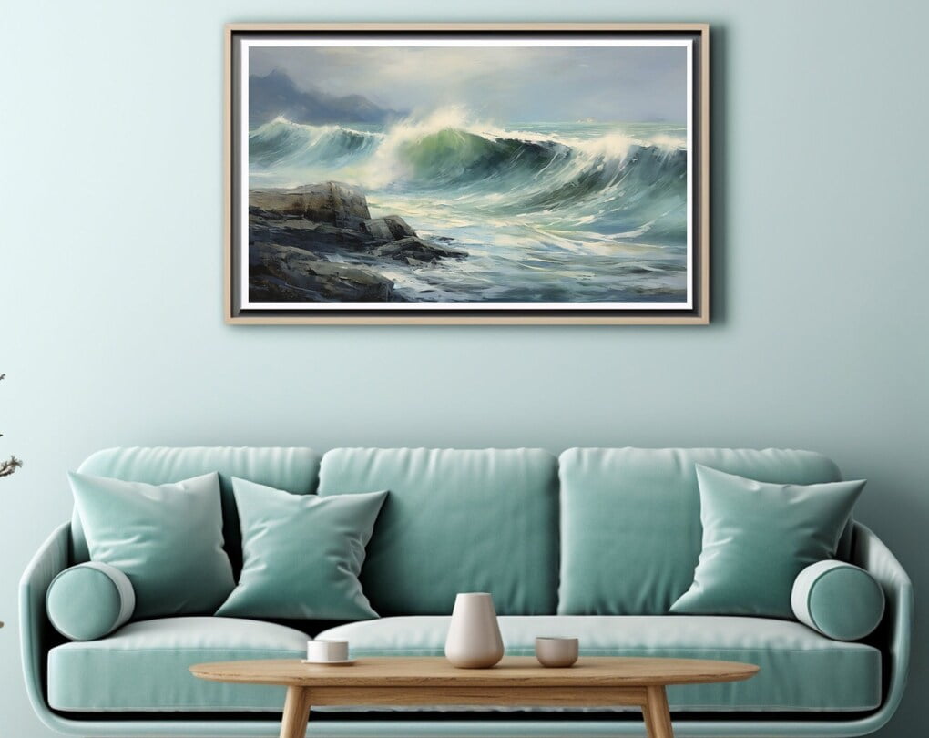 Kna Prints - 1 Pc Poster Seascape Painting Printable Wall Art ...