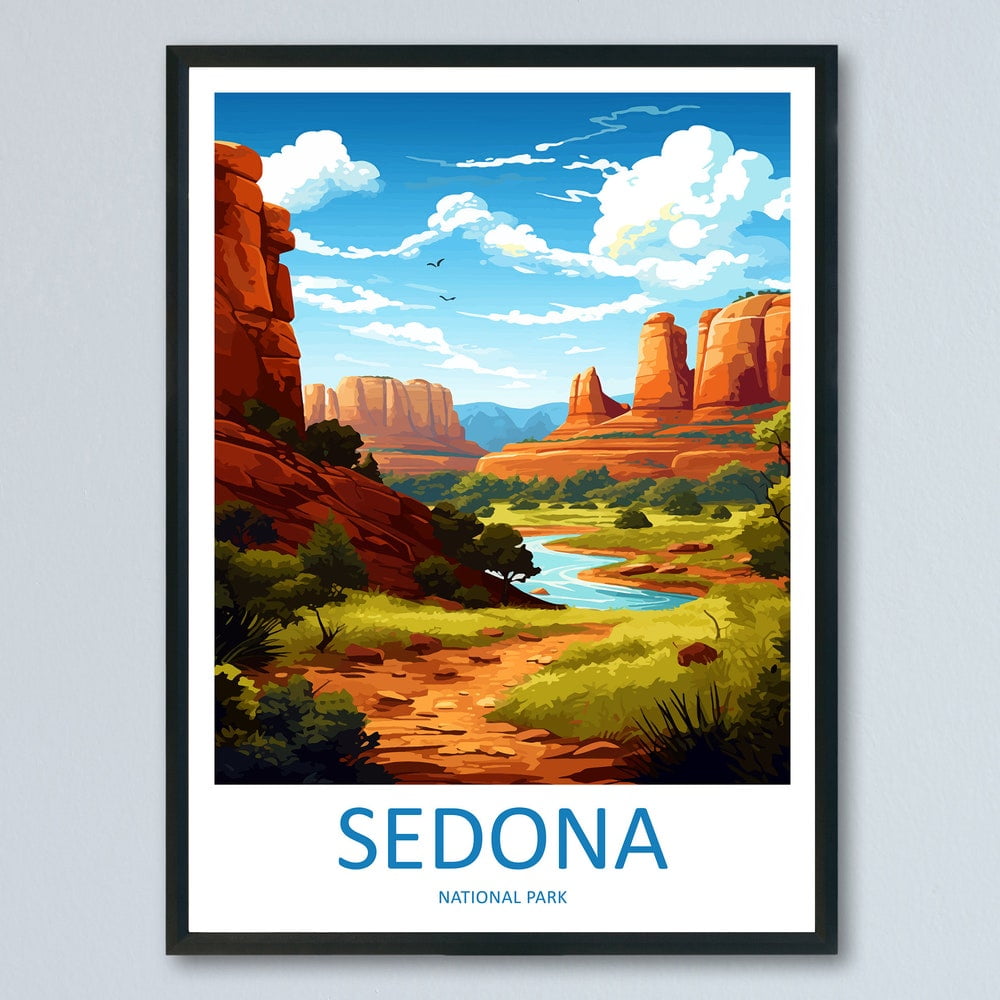 Kna Prints - 1 Pc Poster Sedona Travel Sedona Home Décor Arizona Sedona ...