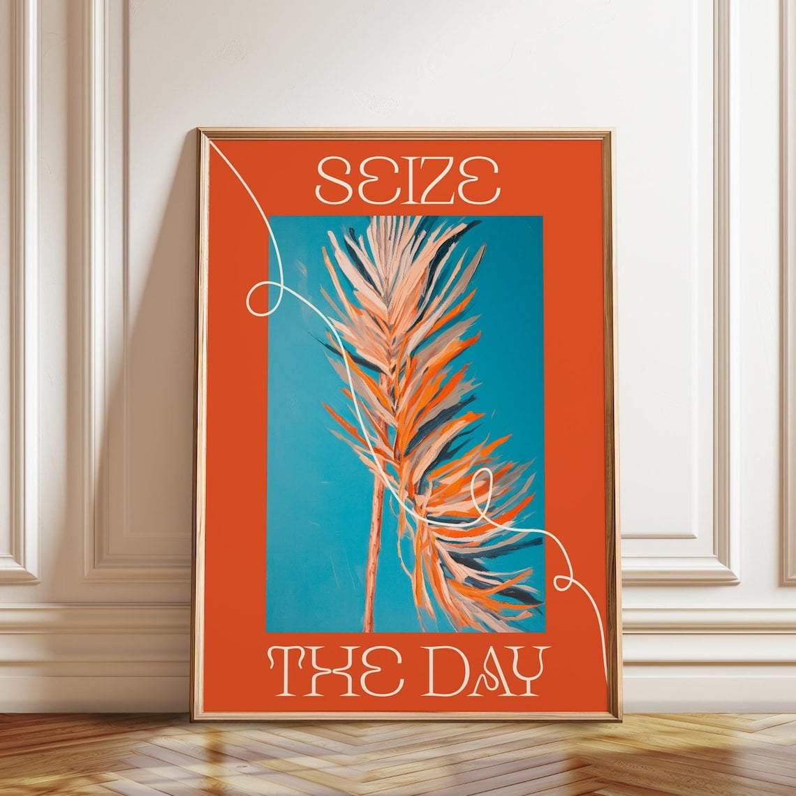 Kna Prints - 1 Pc Poster Seize The Day Quote Wall Art Inspiring Home ...